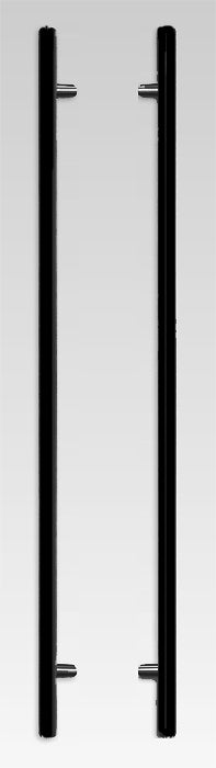 Door Pull Bars Round Profile Matte Black or Stainless Steel | Concept ...