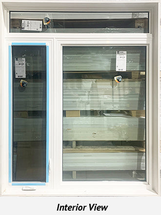 Combination Casement Window with Transom 59 3/4 x 73 3/4 Black ...