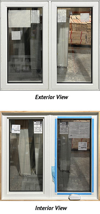 Casement Window 2 Section 44 3/4" Wide x 41 1/2" Tall | Concept 76 ...